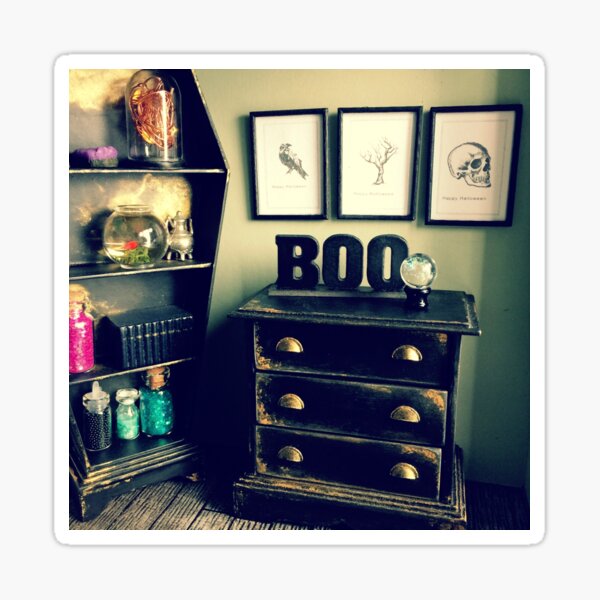 "Halloween Boo Crystal Ball" Sticker for Sale by spellboundminis ...