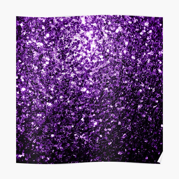 Dark Purple Faux Glitter Sparkles Poster For Sale By Pldesign Redbubble