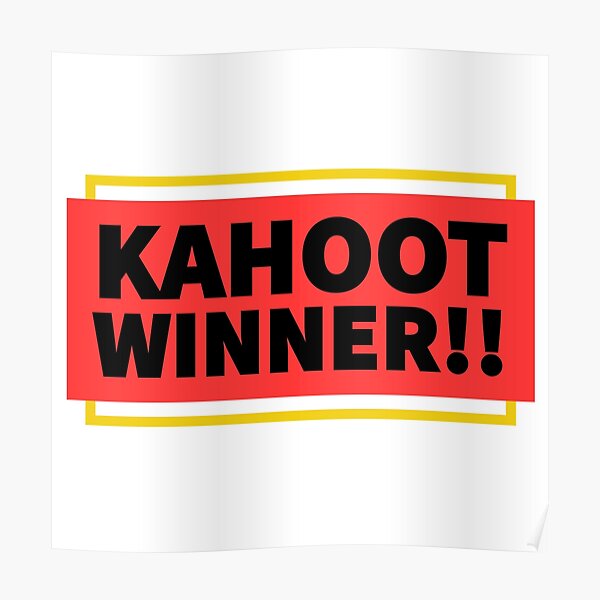 "KAHOOT WINNER VINTAGE" Poster for Sale by Kodexstore | Redbubble