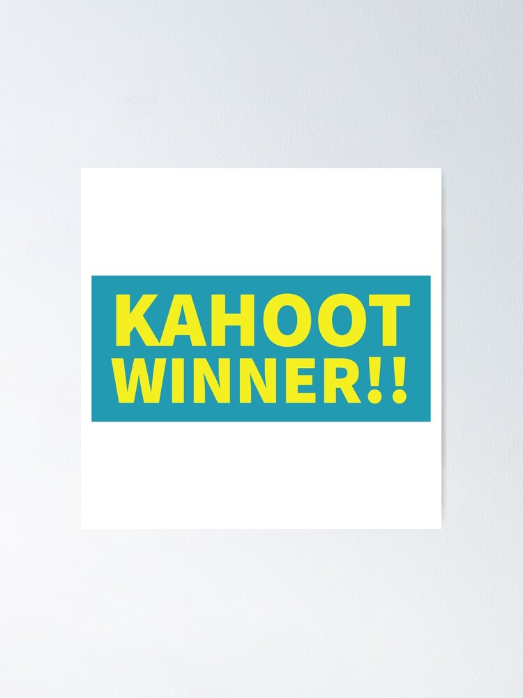 "KAHOOT WINNER VINTAGE" Poster for Sale by Kodexstore | Redbubble
