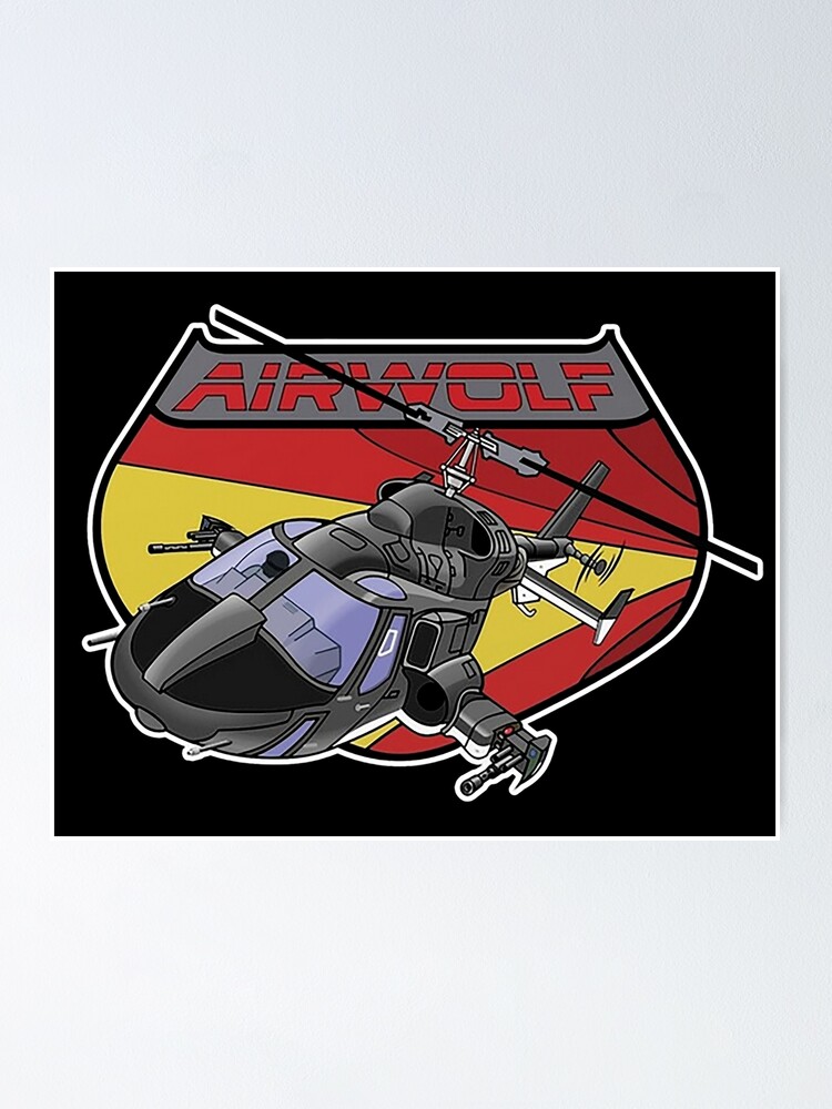 " Airwolf" Poster for Sale by gingeranderson | Redbubble