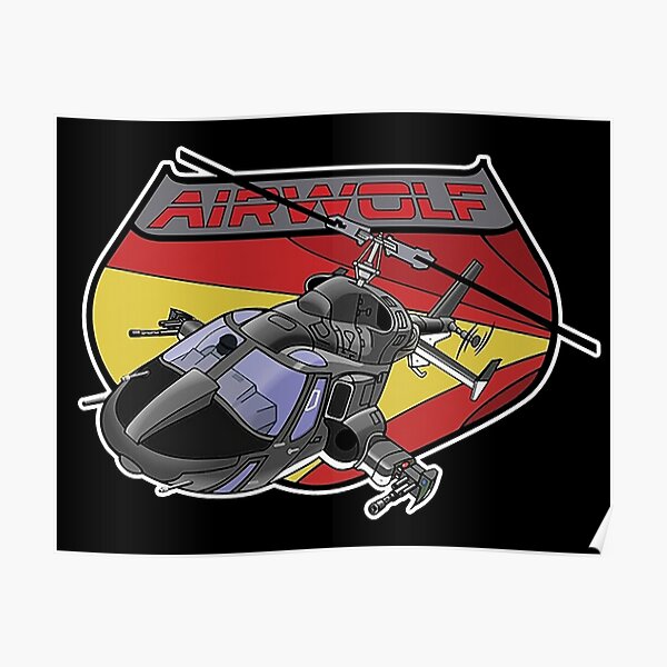 " Airwolf" Poster for Sale by gingeranderson | Redbubble