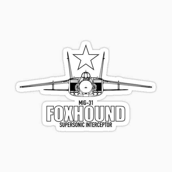 "Mig-31 Foxhound" Sticker for Sale by StrongVlad | Redbubble
