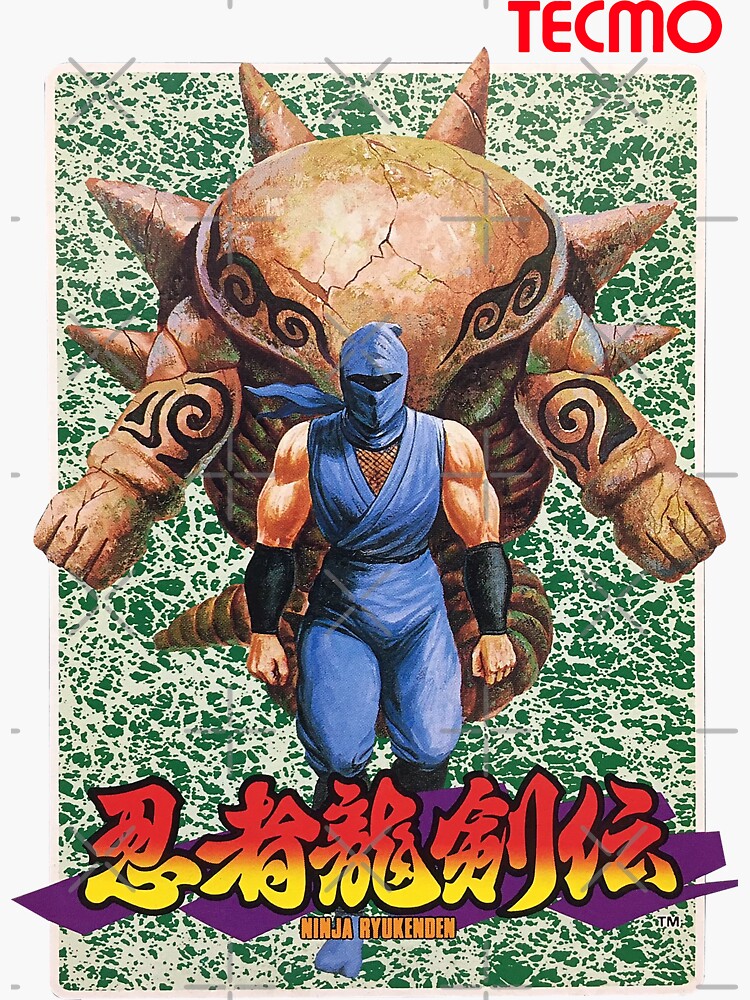 "Ninja Gaiden Famicom Cover Art" Sticker for Sale by luscastore | Redbubble