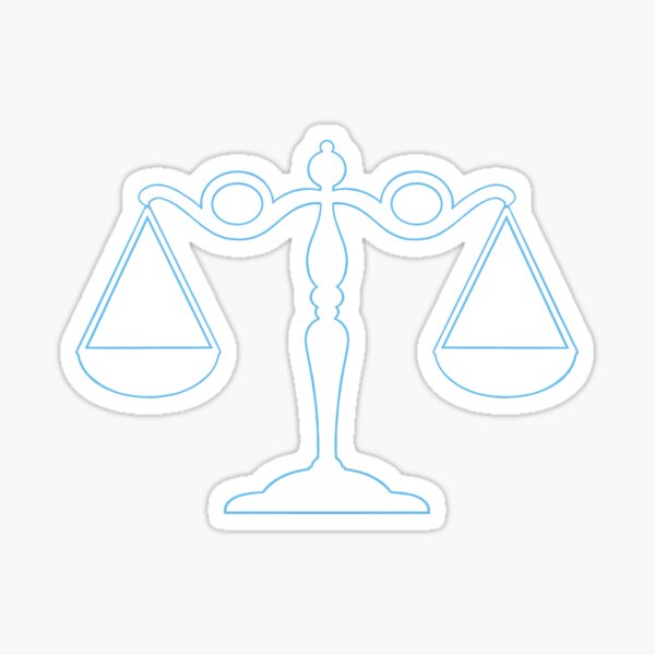 "Justice Scales" Sticker for Sale by MamaSpoon | Redbubble