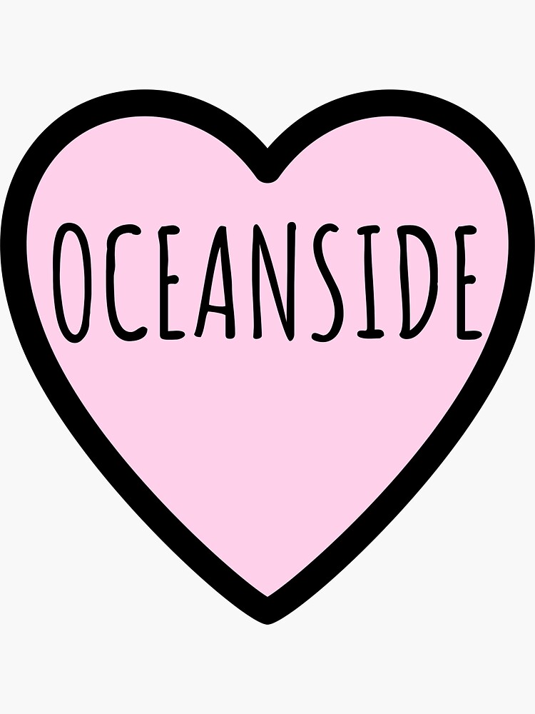 "Oceanside" Sticker for Sale by PinkPerfect | Redbubble