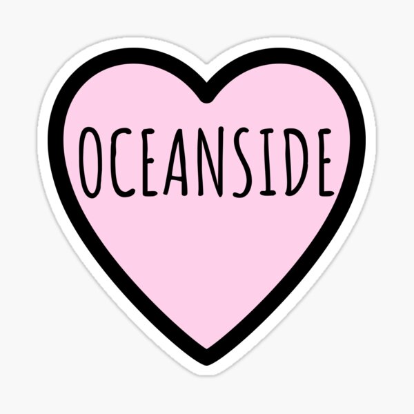 "Oceanside" Sticker for Sale by PinkPerfect | Redbubble