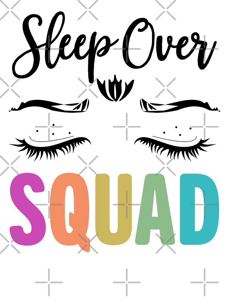 "Funny Sleepover Squad Pajama Great for Slumber Party" Kids T-Shirt for ...