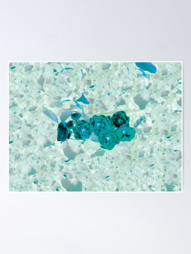 "Teal Tea Rose Cluster" Poster for Sale by DianeLindonCoy | Redbubble