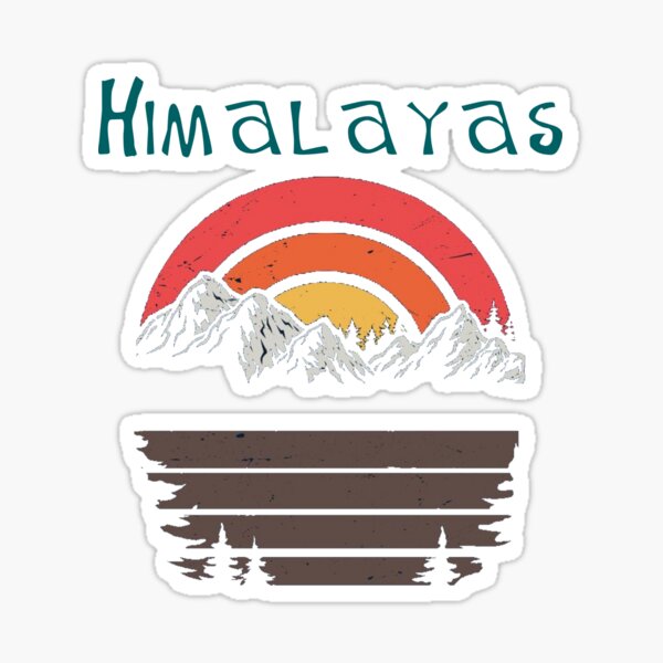 "Himalayas" Sticker by Nodine | Redbubble