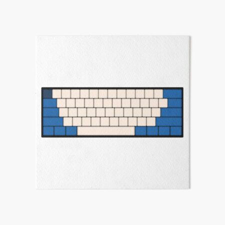 "Mechanical Keyboard - Alpine F1 Team Colour Scheme" Art Board Print by ...
