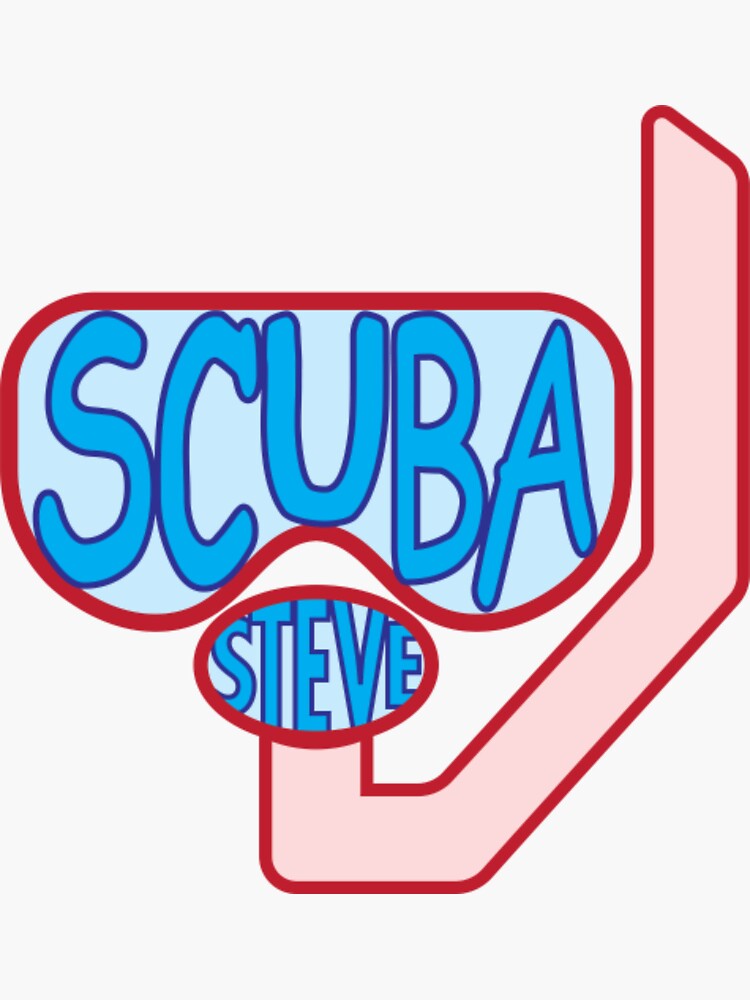 "Scuba Steve T-ShirtScuba Steve " Sticker for Sale by Powermicmulti ...