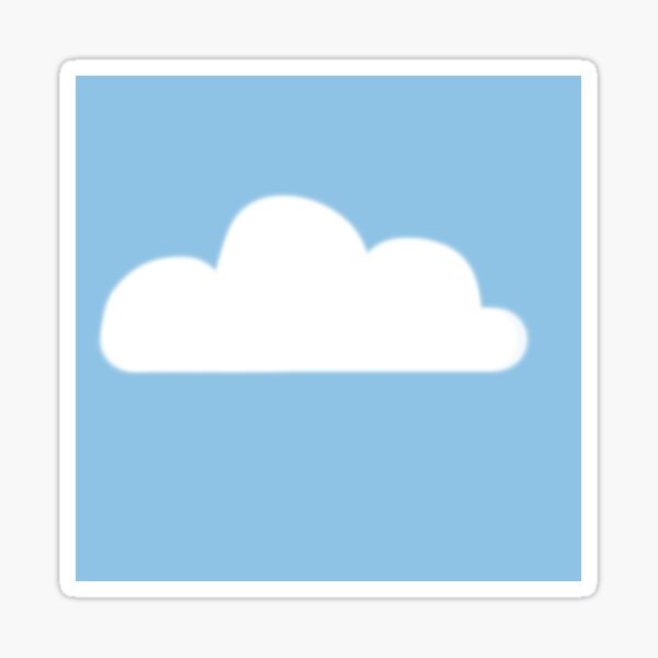 "Cute little cloud" Sticker for Sale by FluffyBananas | Redbubble