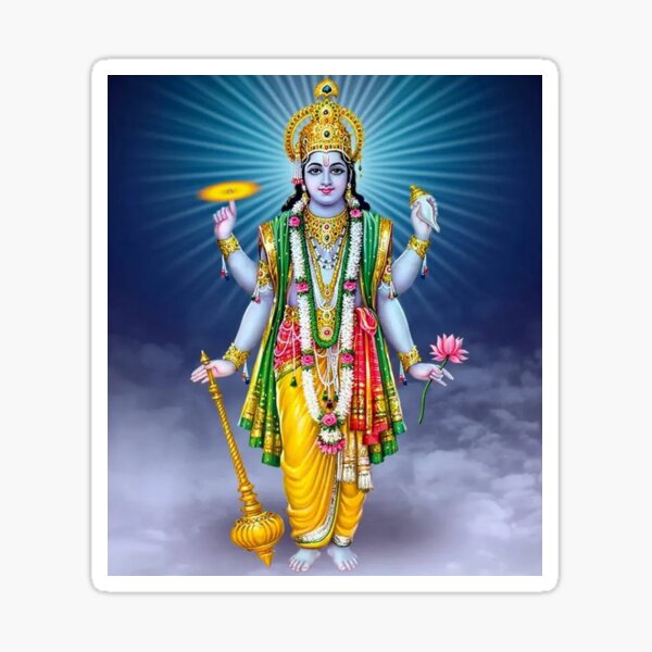 "Sri Vishnu Narayana" Sticker for Sale by Malinka19 | Redbubble