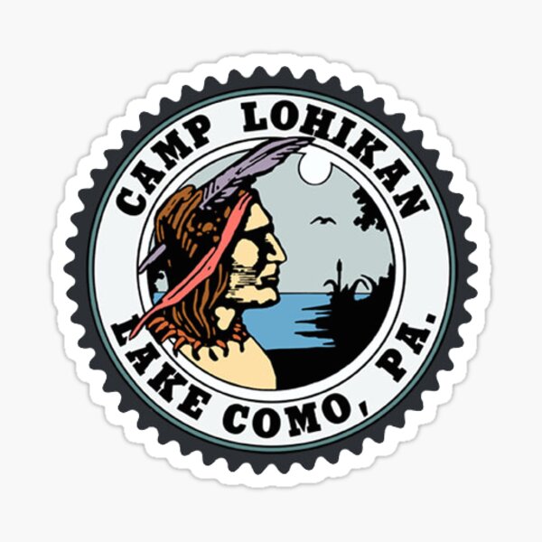 "Camp Lohikan" Sticker for Sale by chloe kaplan | Redbubble
