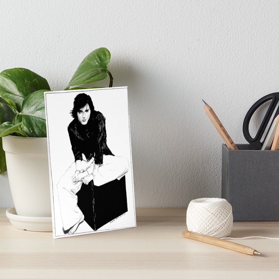 "Carl Barat - Black & White - Pencil Drawing" Art Board Print by ...