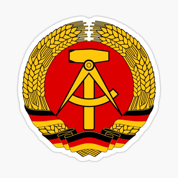 "East German Emblem" Sticker for Sale by snappinn | Redbubble