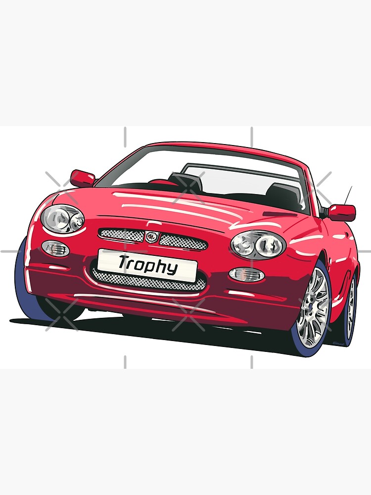 "MG Rover MGF Trophy 160 in Solar Red" Poster for Sale by Webazoot ...