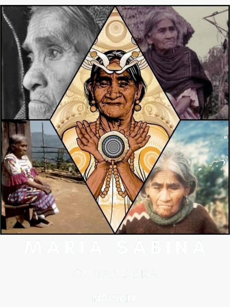 "Maria Sabina Queen of Psychedelic" Sticker for Sale by Javier-CMX ...