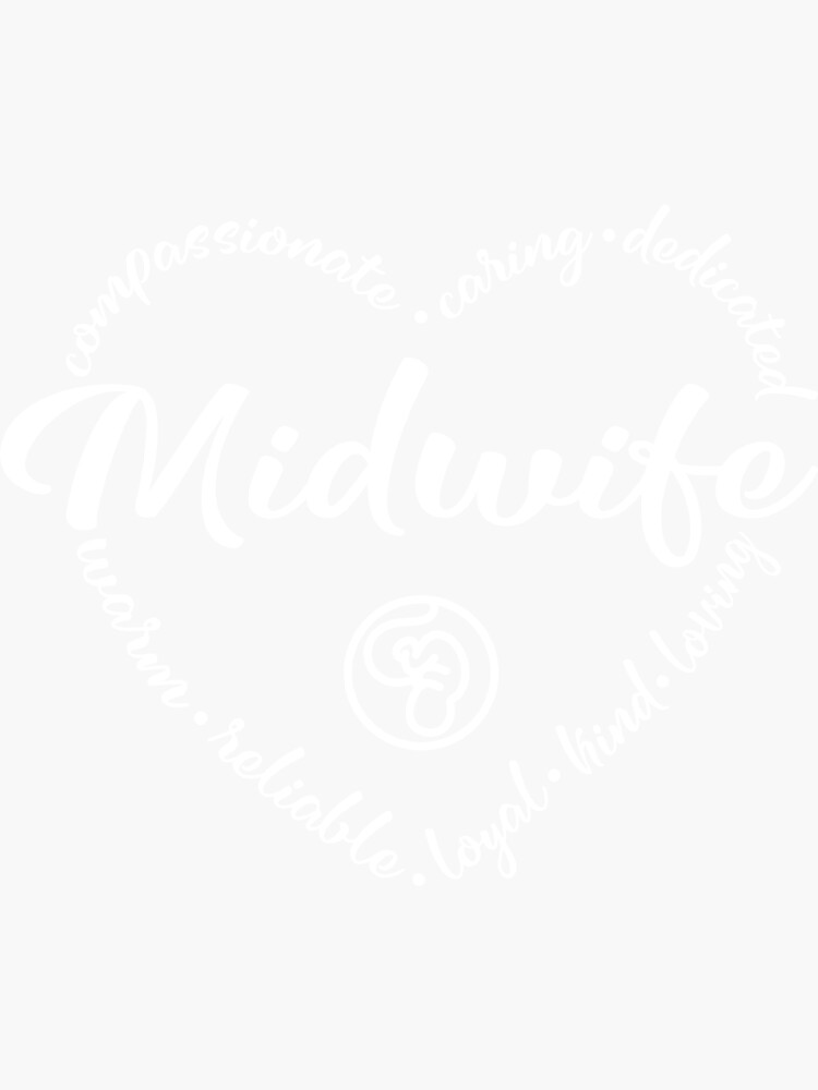 "Midwife, pregnancy support, childbirth" Sticker for Sale by ...