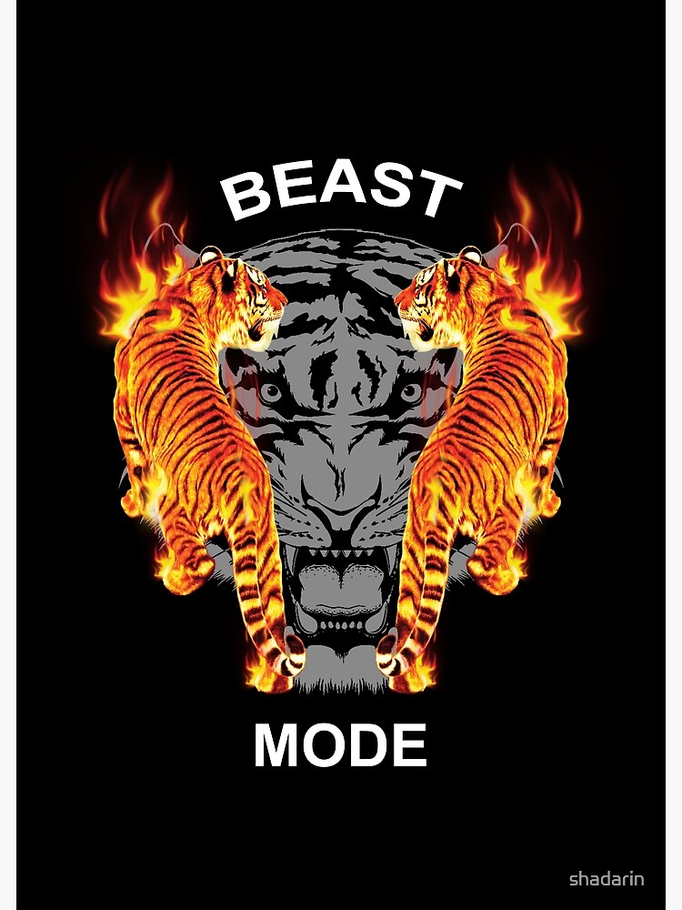 "Tiger Beast Mode" Poster for Sale by shadarin | Redbubble