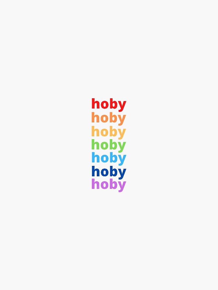 "HOBY Rainbow" Sticker by gellen11 | Redbubble