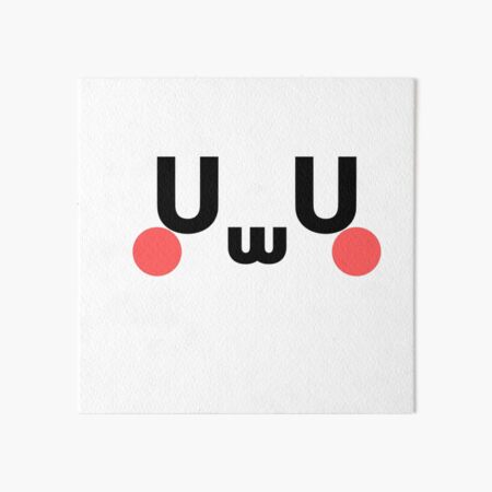 "uwu copypasta cute sticker" Art Board Print for Sale by Akledo | Redbubble