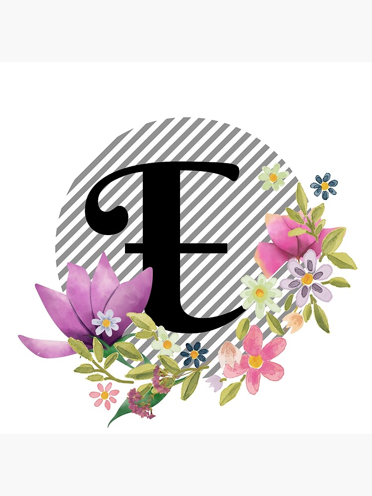 Póster «Mayúsculas iniciales de la letra E personalizadas» de ...