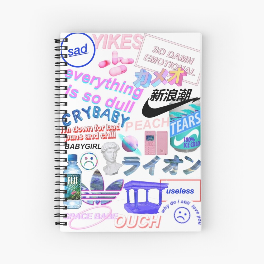 "aesthetic collage" Spiral Notebook for Sale by lyndseyfrank | Redbubble