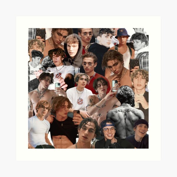 "vinnie hacker photo collage " Art Print for Sale by mahmoudrakha ...