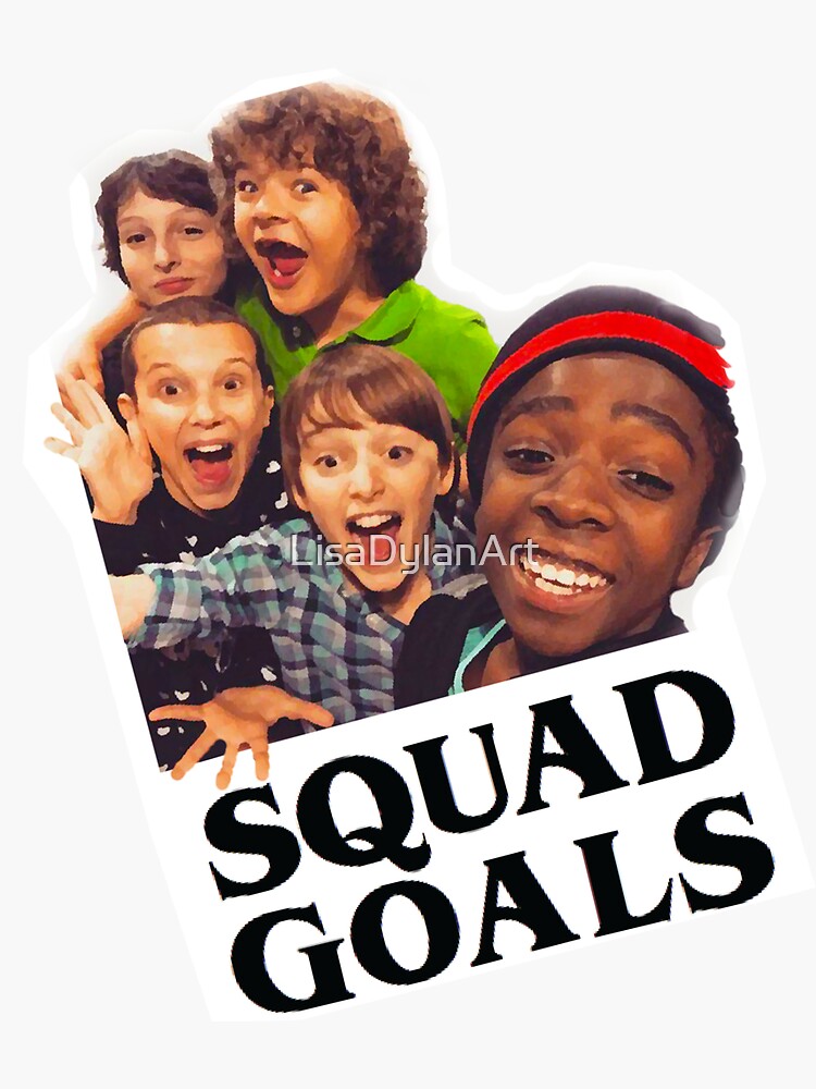 "Squad Goals" Sticker for Sale by LisaDylanArt | Redbubble