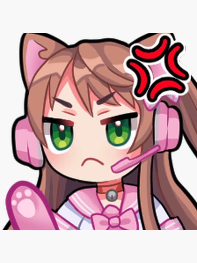 "Kitty Rage " Sticker for Sale by KittyKrystl | Redbubble