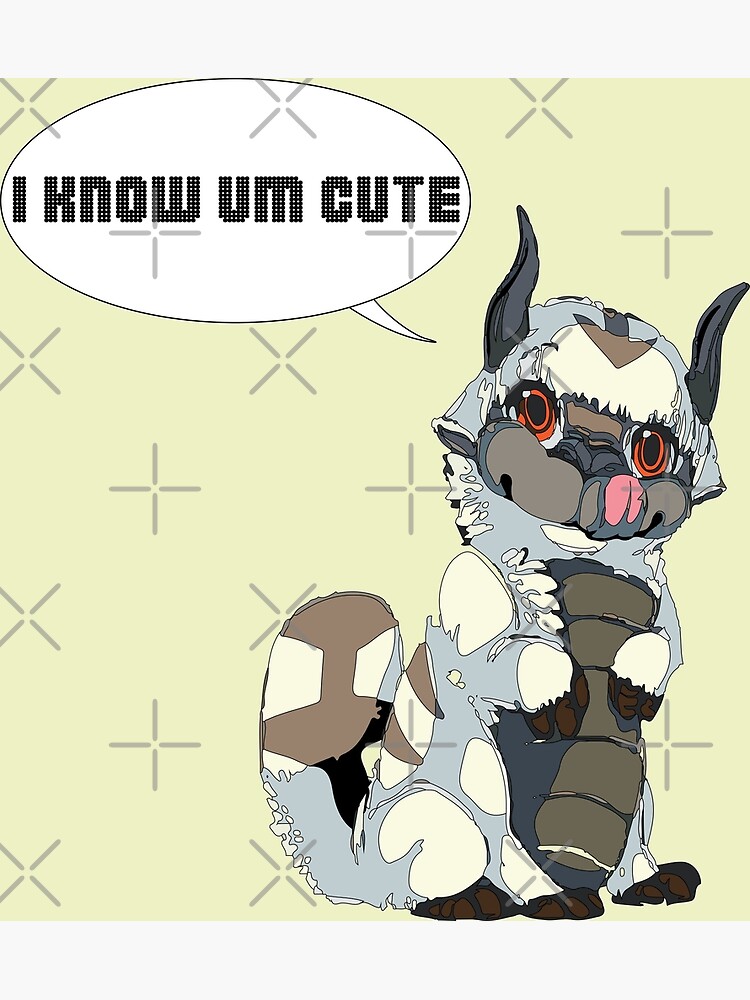 "Cute Appa" Poster for Sale by NiftyRaven | Redbubble