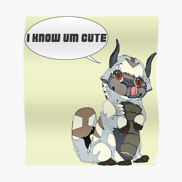 "Cute Appa" Poster for Sale by NiftyRaven | Redbubble
