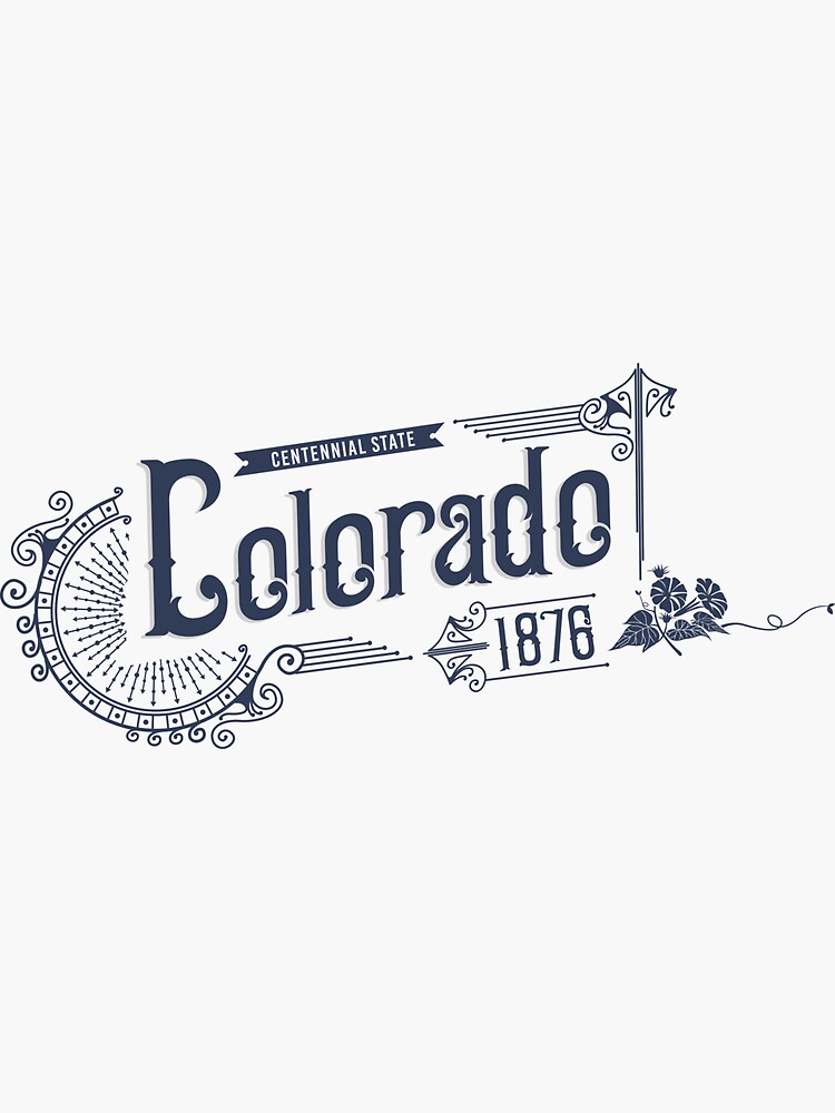 "Colorado 1876 " Sticker for Sale by AussieGeekey | Redbubble