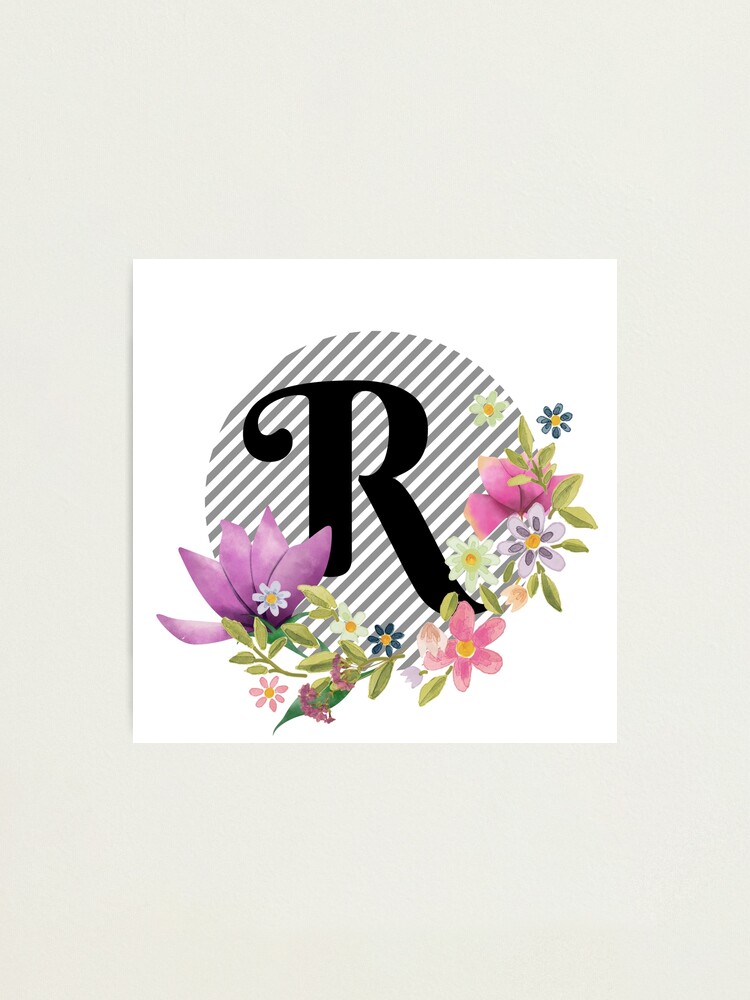 Lámina fotográfica «Mayúsculas iniciales de la letra R en mayúsculas ...