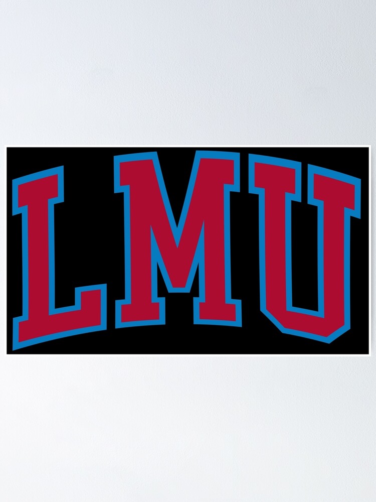 "lmu - college font curved" Poster by scollegestuff | Redbubble
