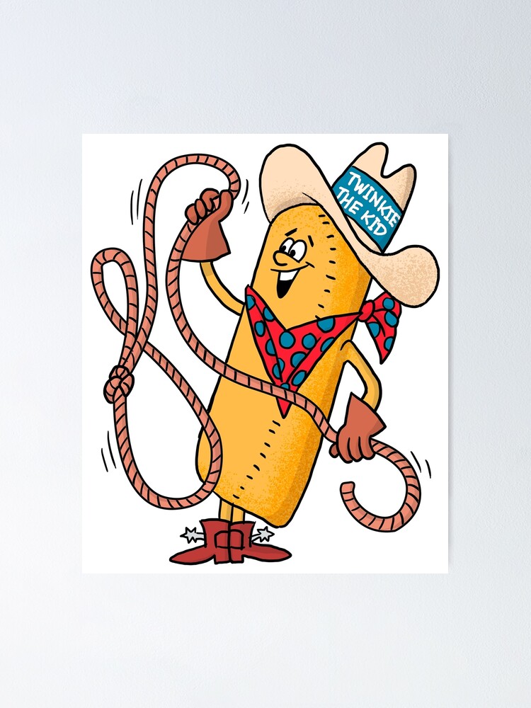 "Defunct Twinkie the Kid Cartoon Snack Cake Mascot Character" Poster by ...