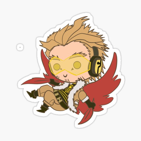 "Hawks - Keigo Takami - BNHA MHA inspired chibi" Sticker by ...