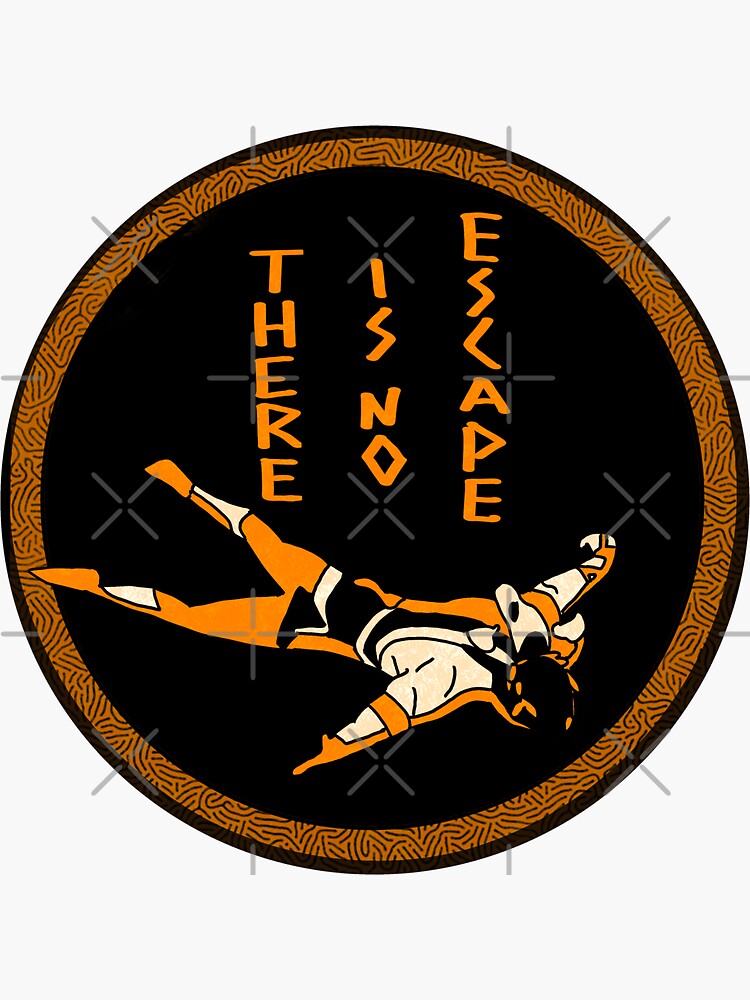 "there is no escape" Sticker for Sale by summersocietyvp | Redbubble