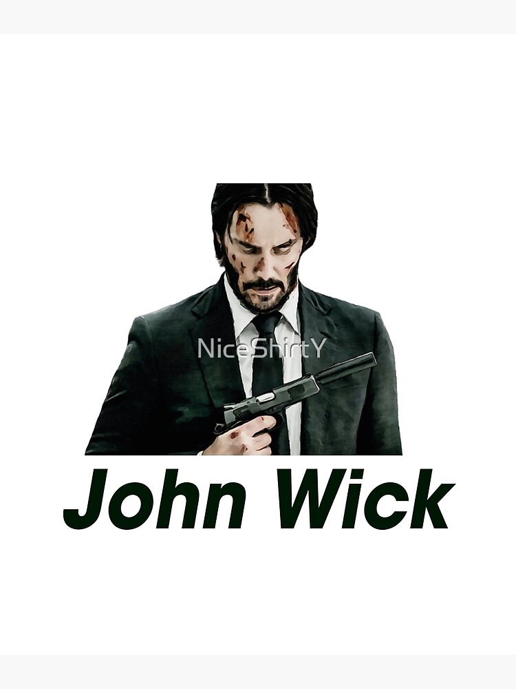 "John Wick Gun" Poster by NiceShirtY | Redbubble