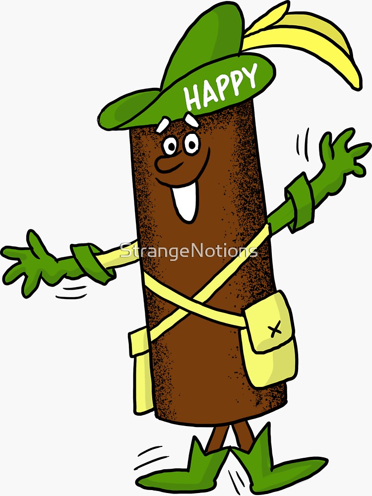 "Defunct Happy Ho Ho Cartoon Snack Cake Mascot Character" Sticker for ...