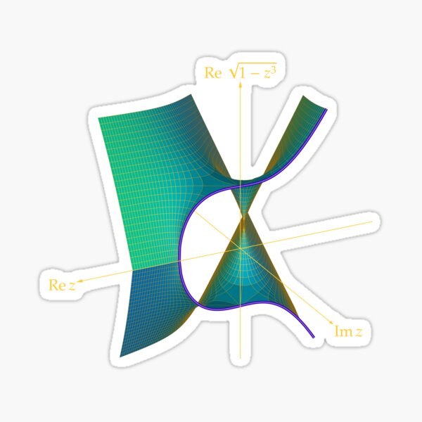 "Complex smooth cubic" Sticker for Sale by complex-geom | Redbubble