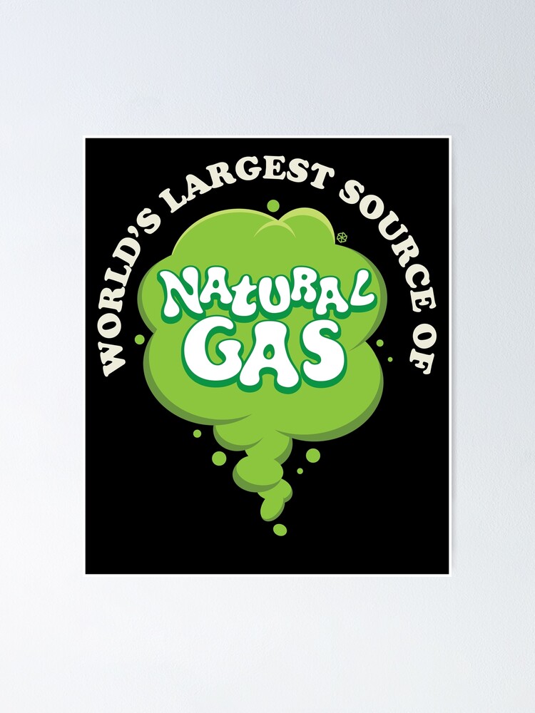 "Worlds Largest Source of Natural Gas" Poster by JinxWhaleDesign ...