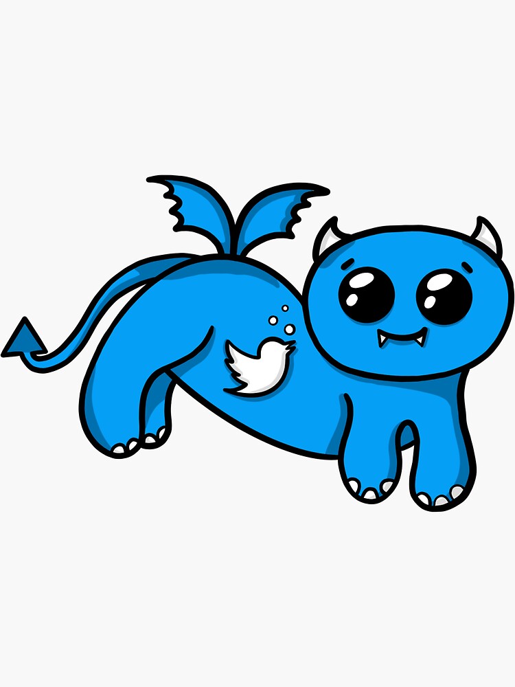 "Tweety the Twitter Monster Sticker" Sticker for Sale by SZ ...