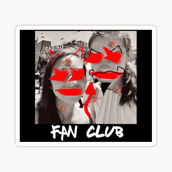 "Fan Club" Sticker for Sale by CAinLA | Redbubble