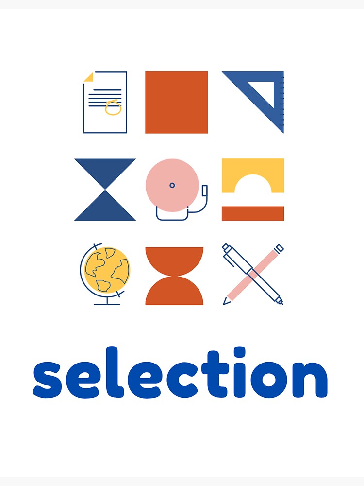 "selection" Sticker for Sale by fashioncollege | Redbubble