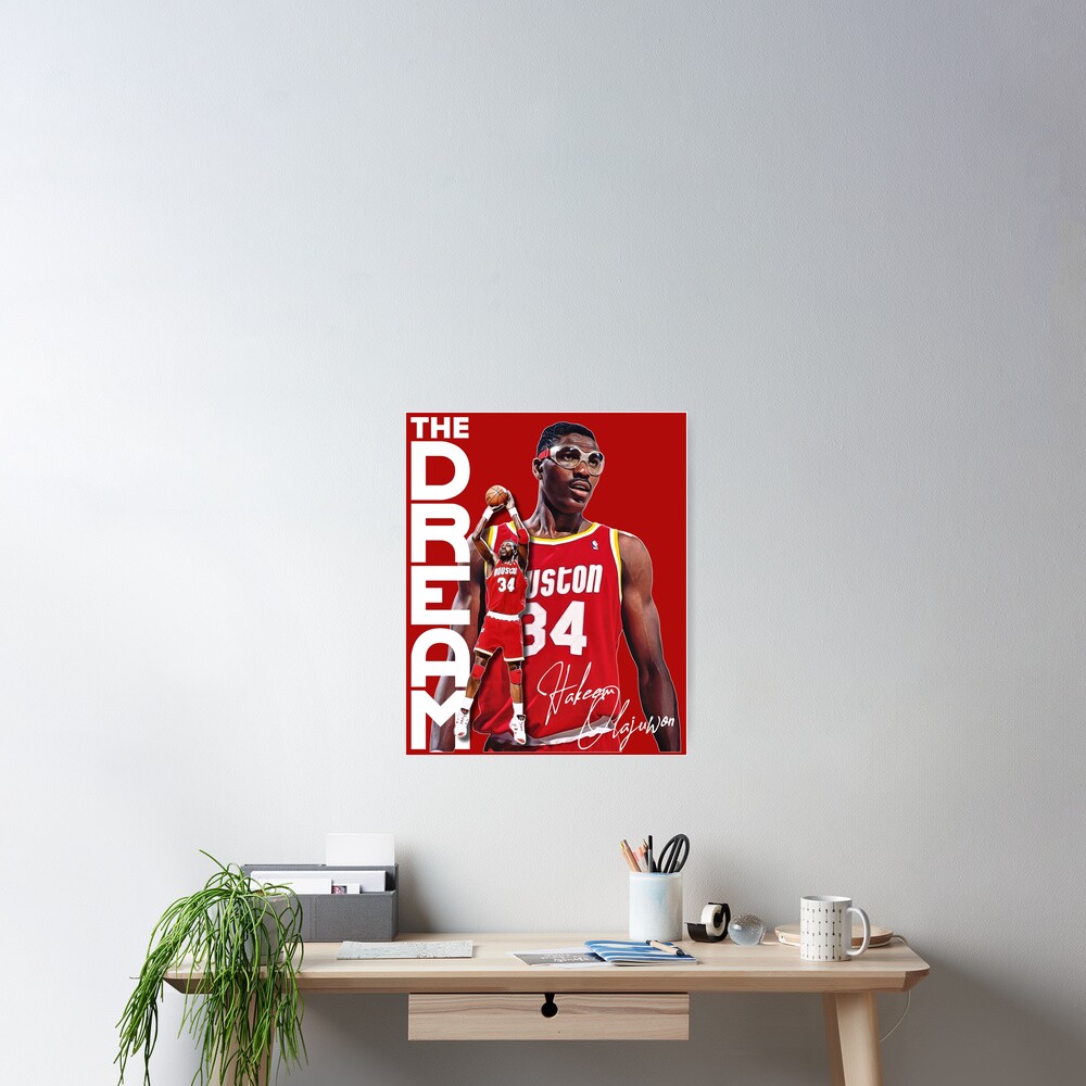 "Hakeem ' The Dream ' Olajuwon Tribute" Poster for Sale by acquiesce13 ...