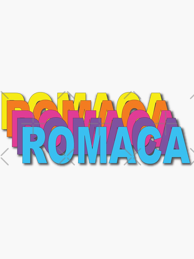 "Camp Romaca " Sticker for Sale by dddesignsnj | Redbubble