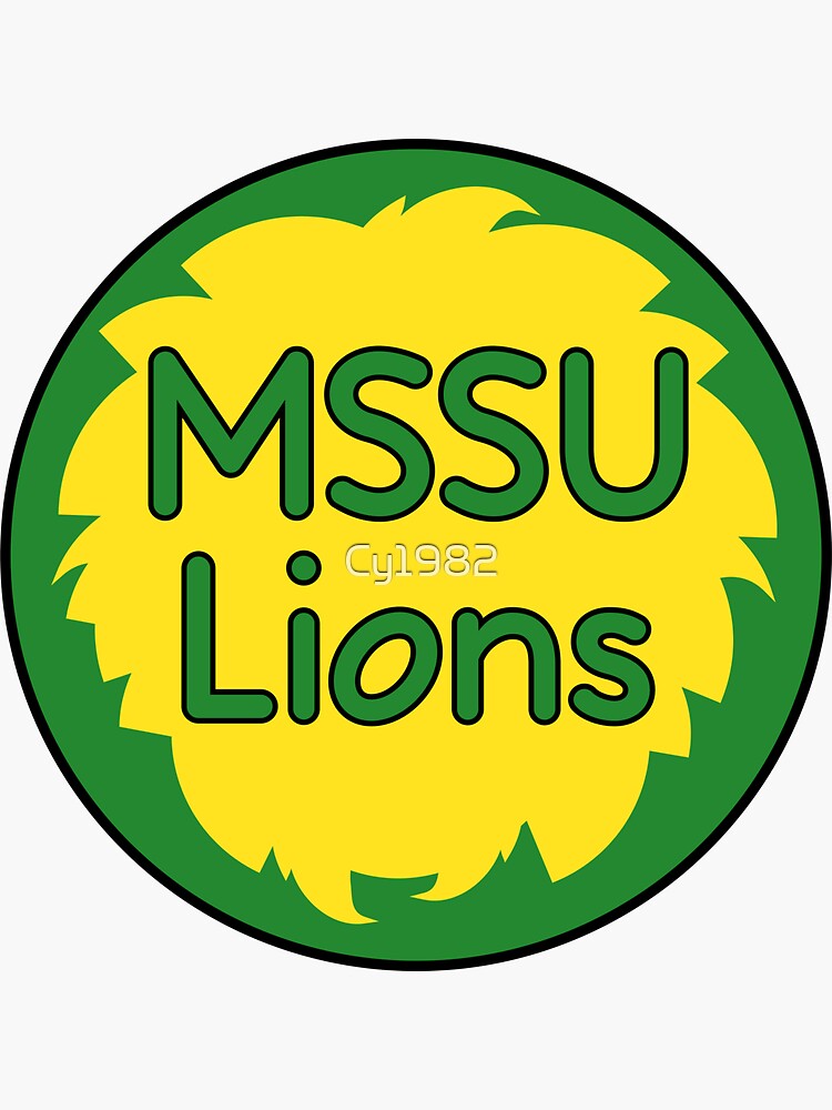 "MSSU Lions, green and gold" Sticker for Sale by Cy1982 | Redbubble